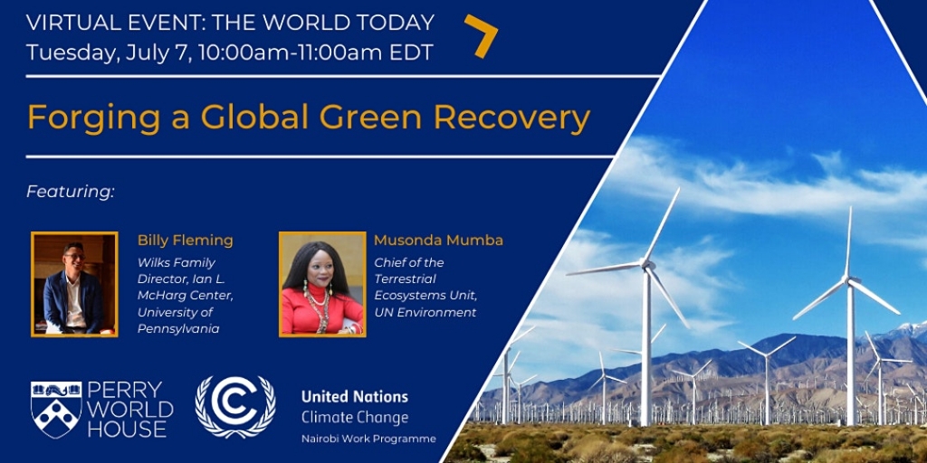 Forging a Global Green Recovery – PDRI – DevLab