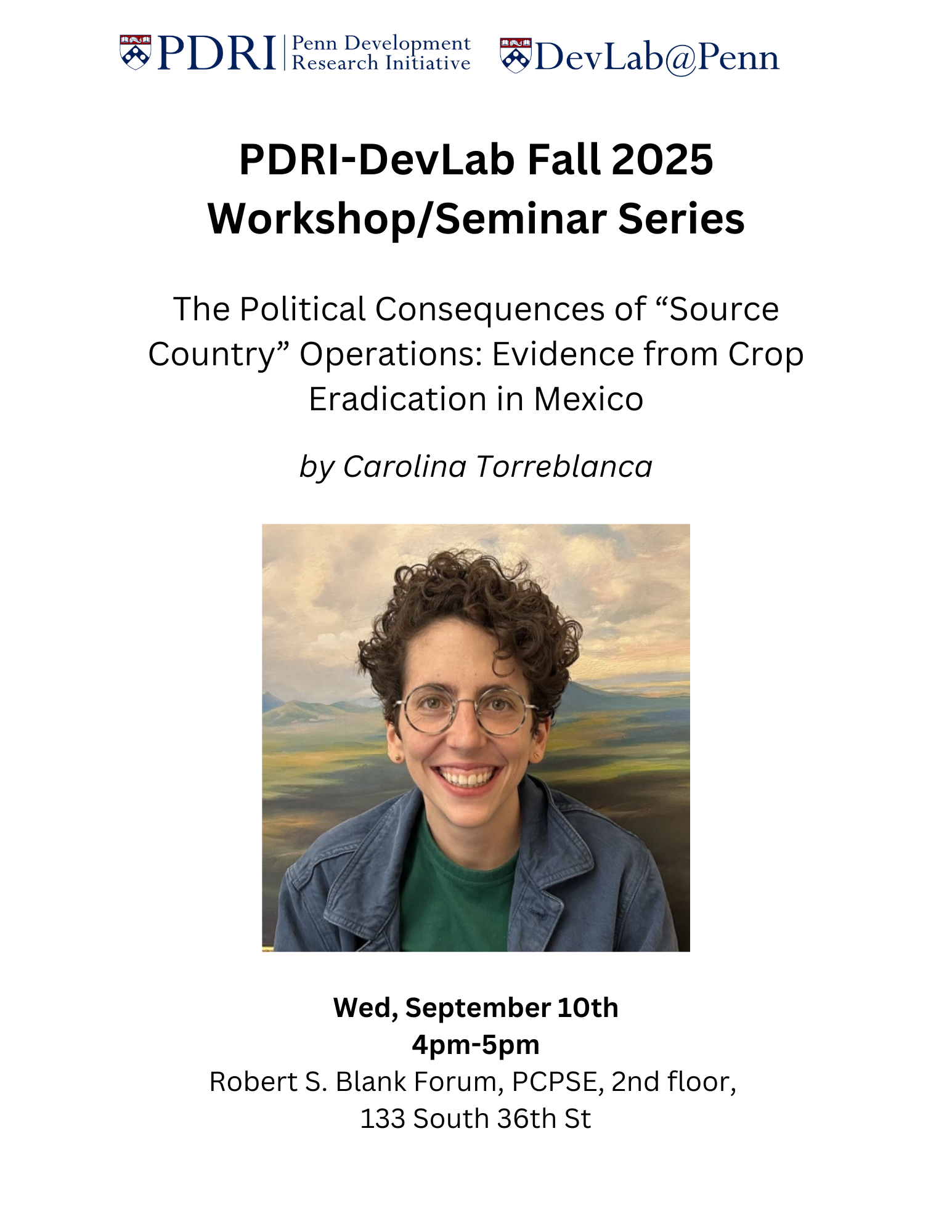 Fall 2025 Seminar/Workshop Series: Session 1: Sep 10th, 2025 – PDRI – DevLab
